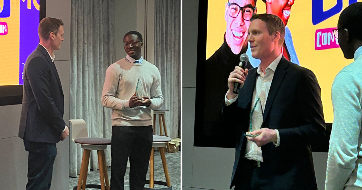 Robert Marney receives ‘Best Mentor of the Year’ award from the Amos ...