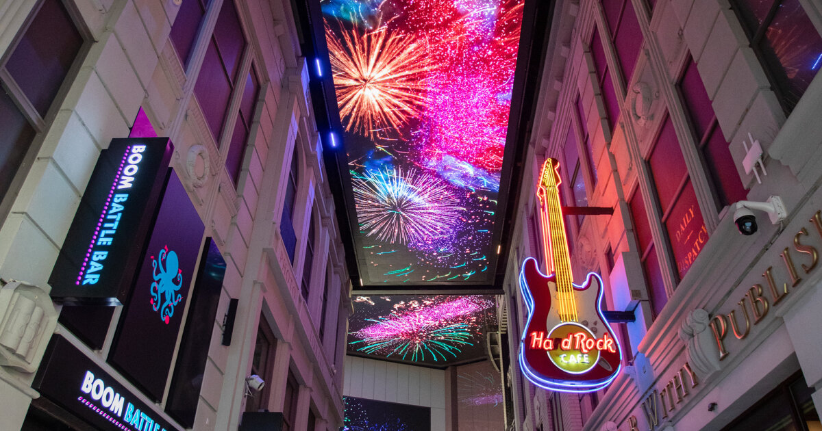 Cundall lights up Europe’s largest digital ceiling screen - News - Cundall